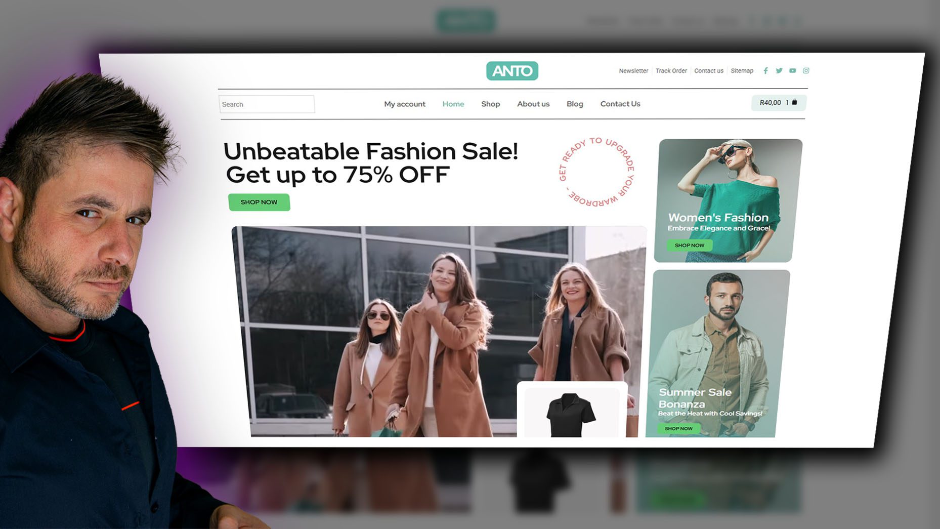 How To Build A Fashion Style eCommerce Website In WordPress | Elementor ...