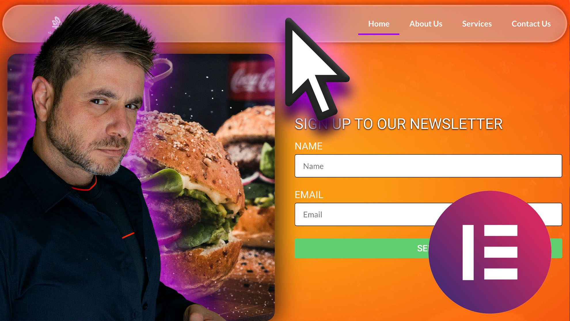Complete Template - How to Create a Blurry Header & Glowing Hover ...
